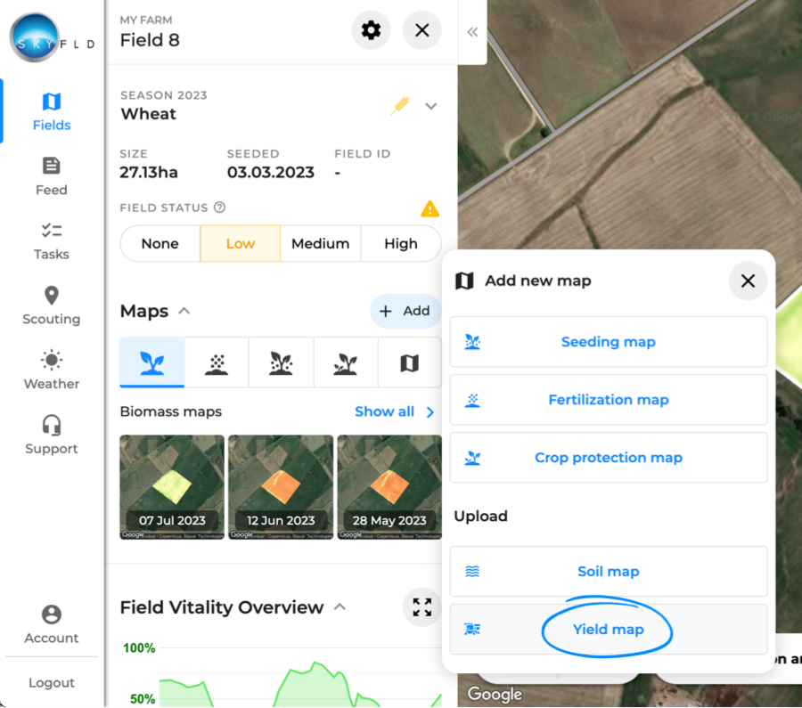 What are yield maps and how to upload them? – SKYFLD® - Help Center
