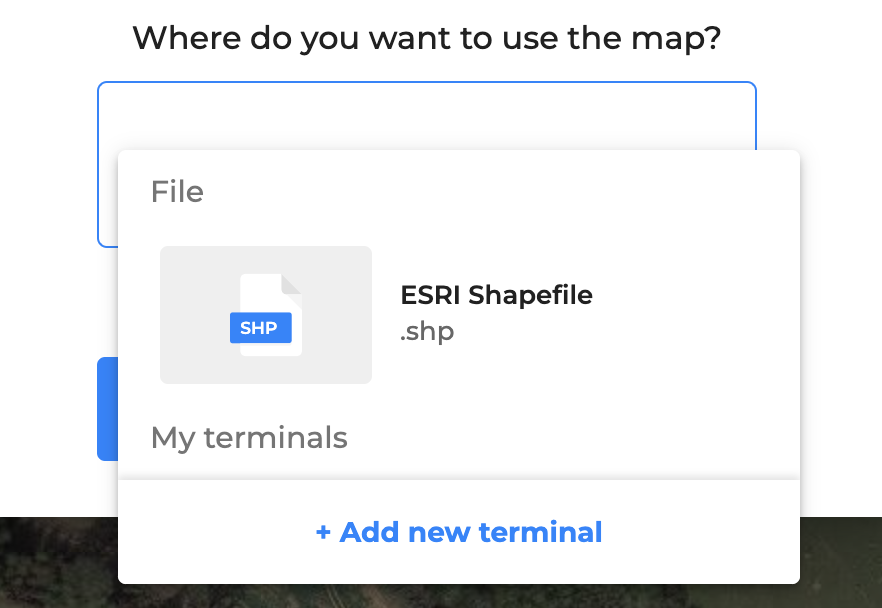 Exporting the ESRI shapefile of your field from application maps ...